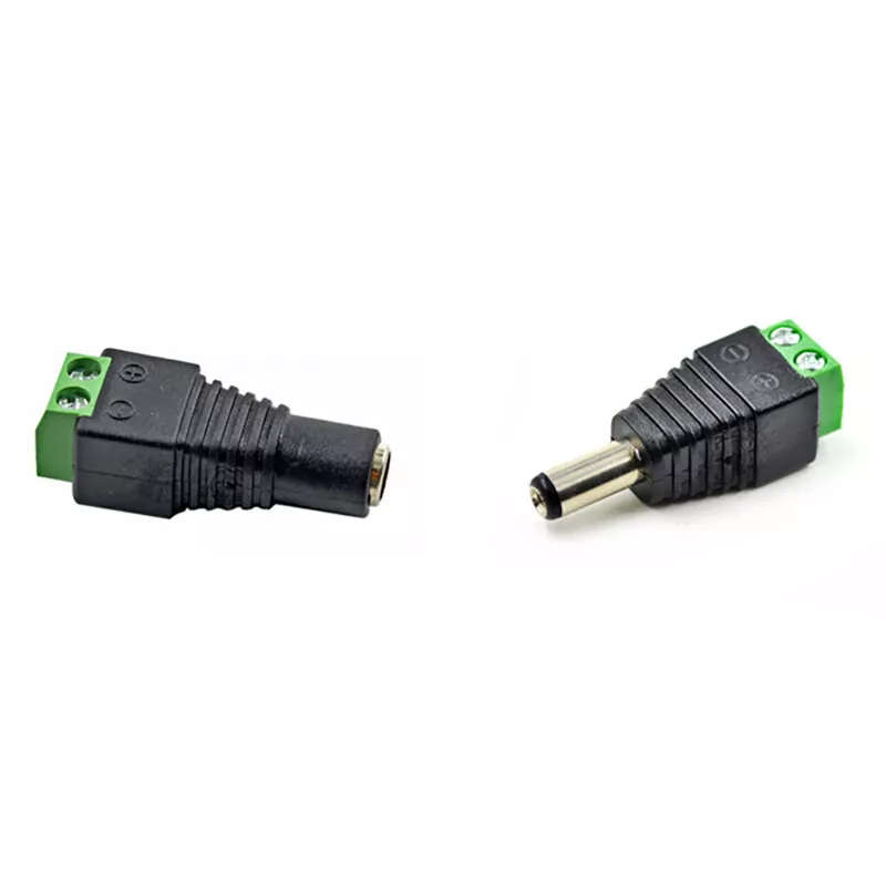 DC Male Female Power Connector Cable Adapter Jack Plug CCTV Adapter ...