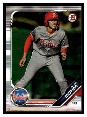 2019 Bowman Draft Alec Bohm BD-162 Philadelphia Phillies Mint | eBay