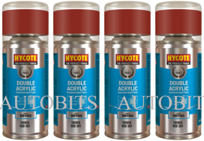 4x Hycote Toyota Red 2 3E5 Spray Paint | eBay UK