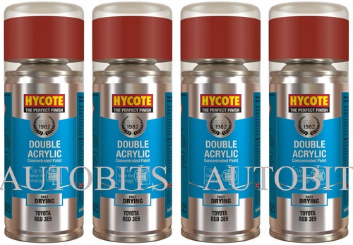 4x Hycote Toyota Red 2 3E5 Spray Paint | eBay
