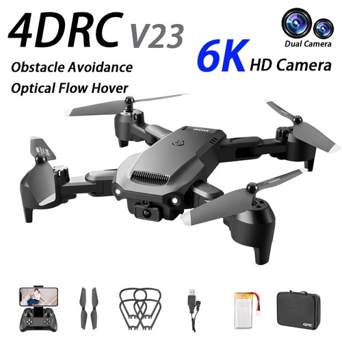 4DRC V23 RC Drone 6K HD Dual Camera WIFI FPV Obstacle Avoidance ...