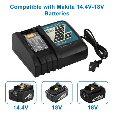Replace for Makita DC18RC 18V Lithium Ion Battery Charger Optimum Rapid ...