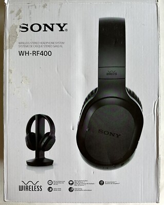 Sony WH-RF400 RF Wireless Headphones for TV Black | eBay