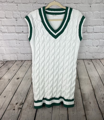 Derek Heart Preppy Academia Sleeveless Soft Sweater Dress Size Small ...