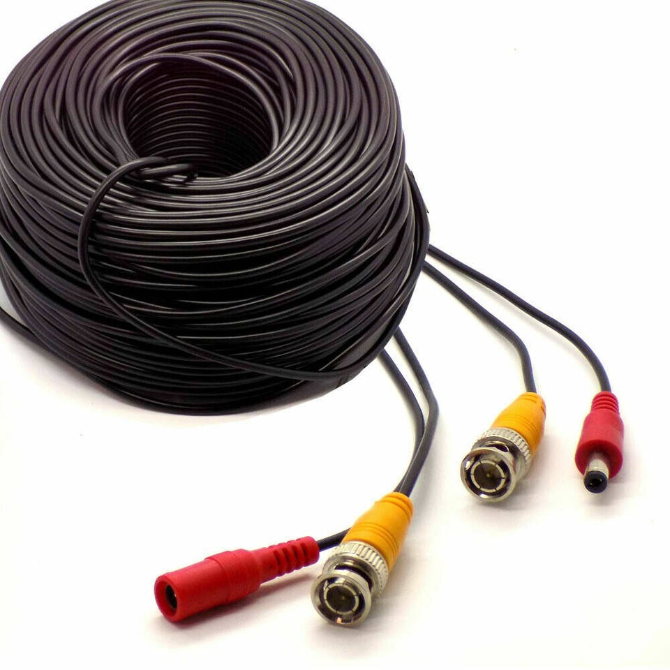BNC DC Power Lead CCTV Security Camera DVR Video Camera Extension Cable ...