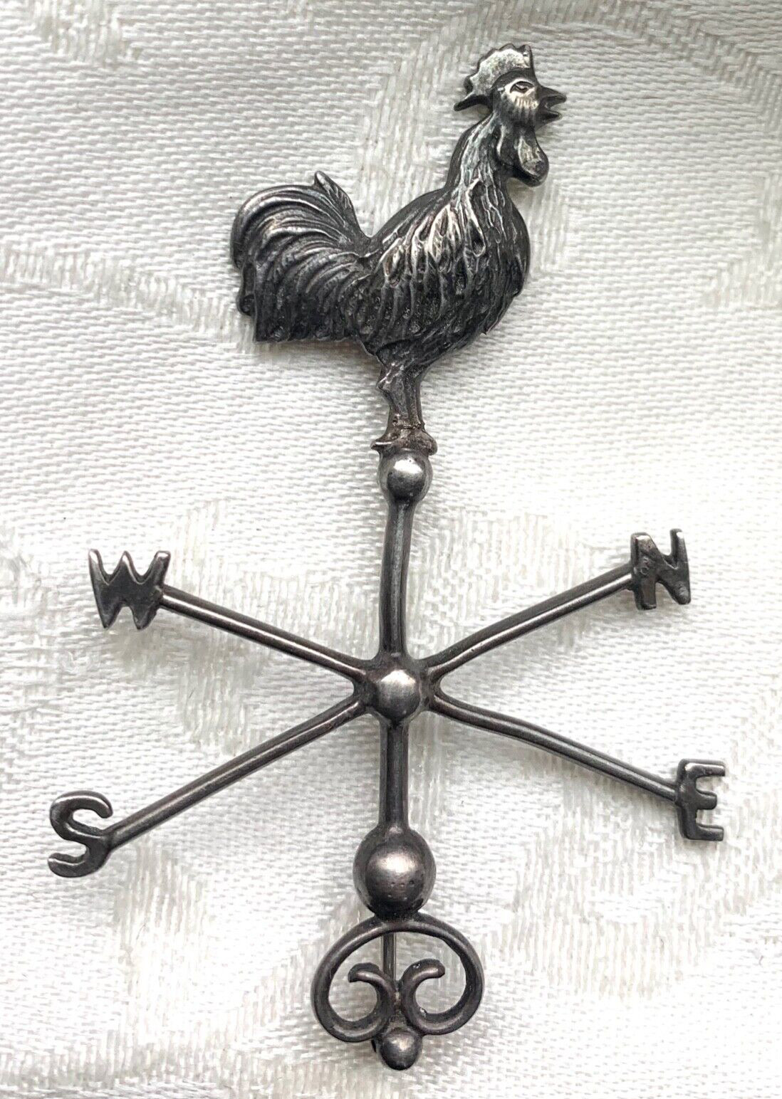 Vintage Guglielmo Cini Sterling Rooster Weather Vane … - Gem