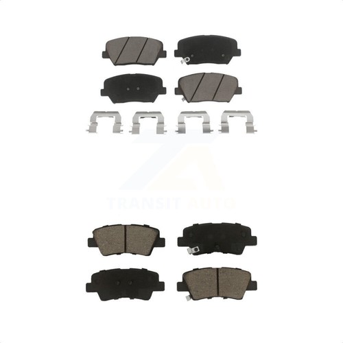 For 14-17 Kia Rondo With Electric Parking Brake Front Rear Ceramic Pad ...