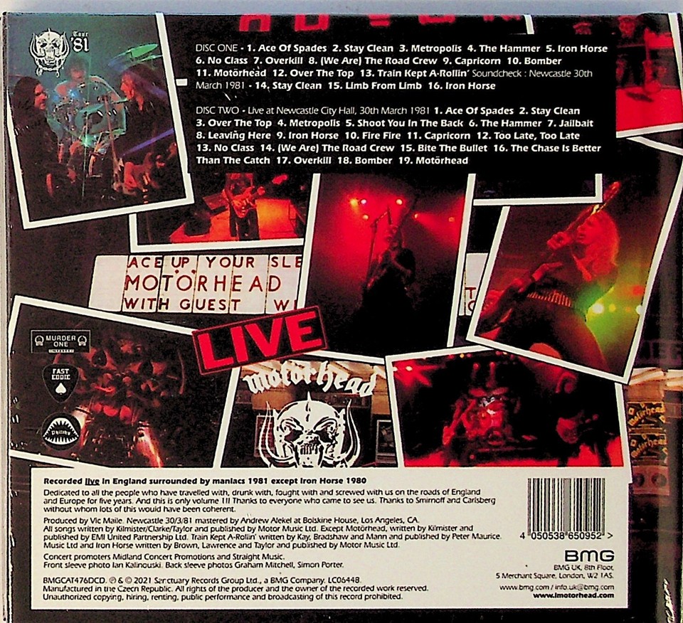Motorhead-No Sleep Til Hammersmith Deluxe Edition 2-CD NEW (Live/Bonus ...