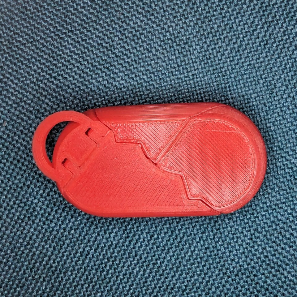 Transforming 3D Printed Heart Keychain - Multi-Functional Trinket ...