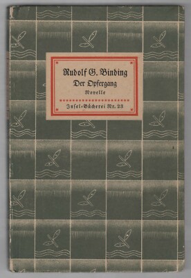 IB 23 - Rudolf Binding: Der Opfergang 1935 | eBay.de