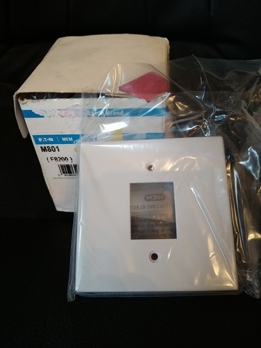 Eaton MEM Spectra - M801 (F8200) - 1 gang 1 Module Grid Switch Plate ...