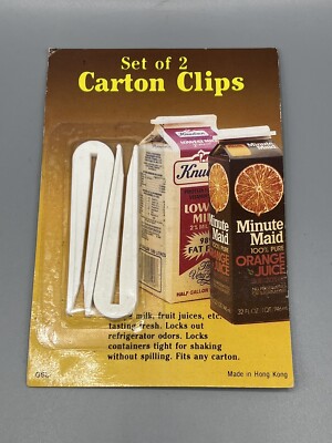 Vintage Set Of 2 Carton Clips | eBay