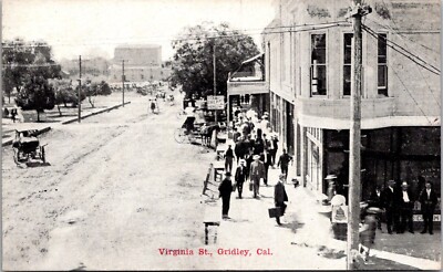 Virginia Street Gridley California Postcard | eBay