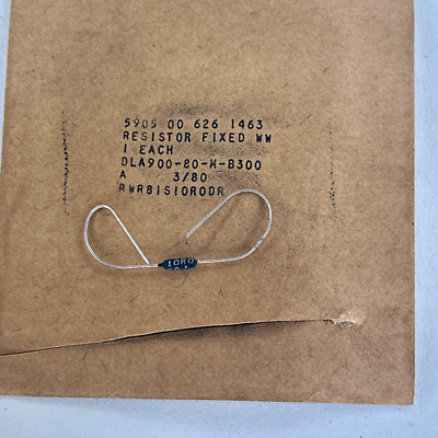 MILITARY SPEC RESISTOR FIXED WIRE WOUND NSN 5905-00-626-1463 PN ...