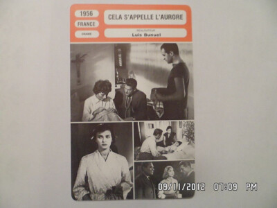 CARTE FICHE CINEMA 1956 CELA S'APPELLE L'AURORE Georges Marchal Lucia ...
