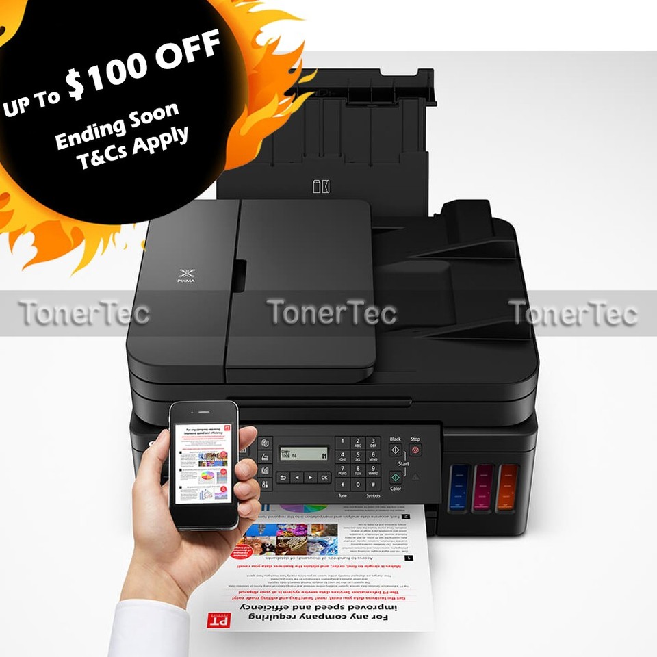 Canon PIXMA ENDURANCE G7065 All-in-1 Duplex Refillable Ink Tank Printer ...