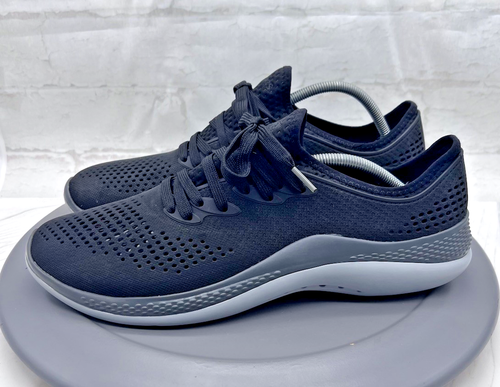 Crocs Shoes LiteRide 360 Pacer Mens Size 13 Black Gray Croslite Lace Up ...