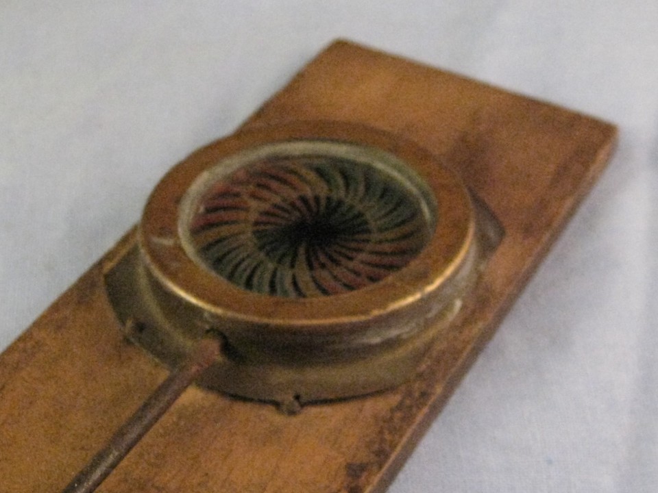 ANTIQUE VICTORIAN WOOD GLASS OPTICAL KALEIDOSCOPE TOY MAGIC LANTERN ...