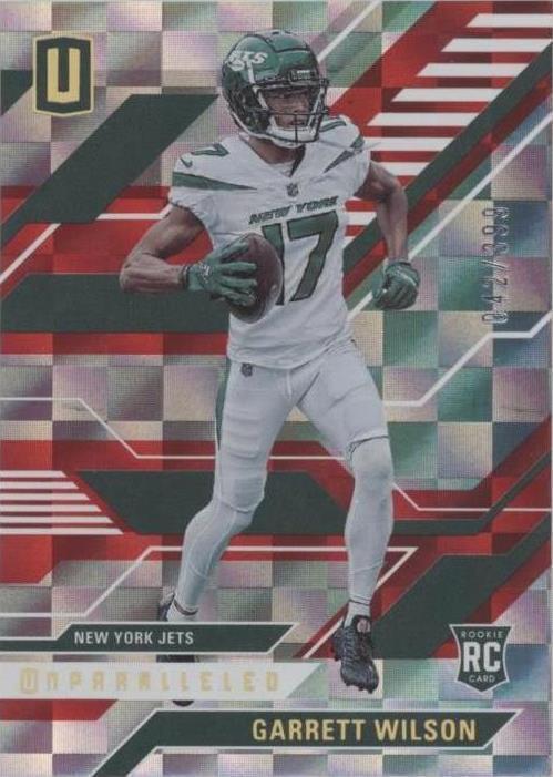 2022 Panini Chronicles - Unparalleled Garrett Wilson #UNP-13 Checker ...