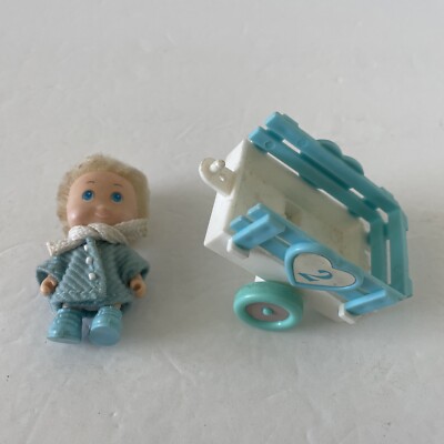 Vintage 1992 Tyco Quints Blue Doll With #2 Cart | eBay
