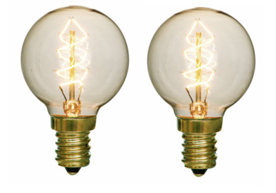 Litex Vintage 40-Watt Clear Dimmable G16 Vintage Edison Light Bulb ...
