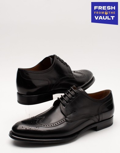 RRP€995 DOLCE & GABBANA Leather Derby Shoes US9 UK8 EU42 Brogue Made in ...