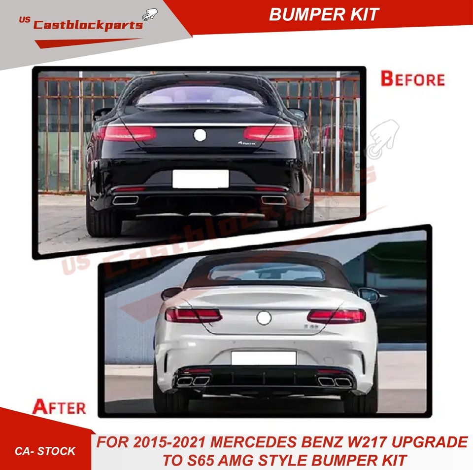For 2015-2021 Mercedes Benz S Class Coupe W217 C217 S65 AMG Style ...