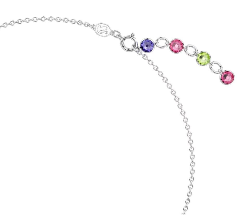 New SWAROVSKI Multicolor Crystal Rhodium plated Gema Necklace 5658398 ...