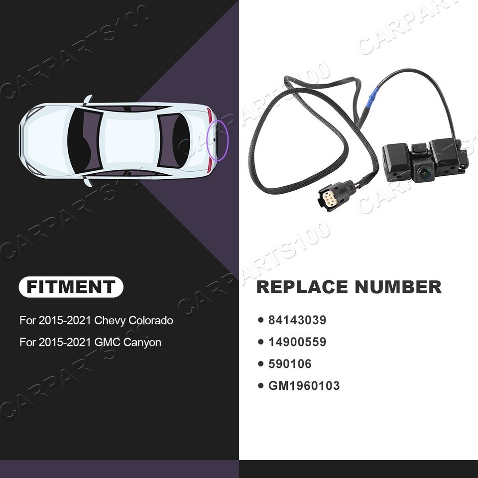 84143039 Rear View Backup Camera Fit For 2015-2021 Chevy Colorado & GMC ...