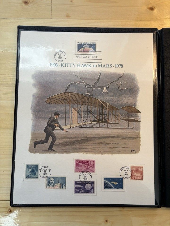 1978 Kitty Hawk to Mars 1903 Fleetwood Album Complete All First Day ...