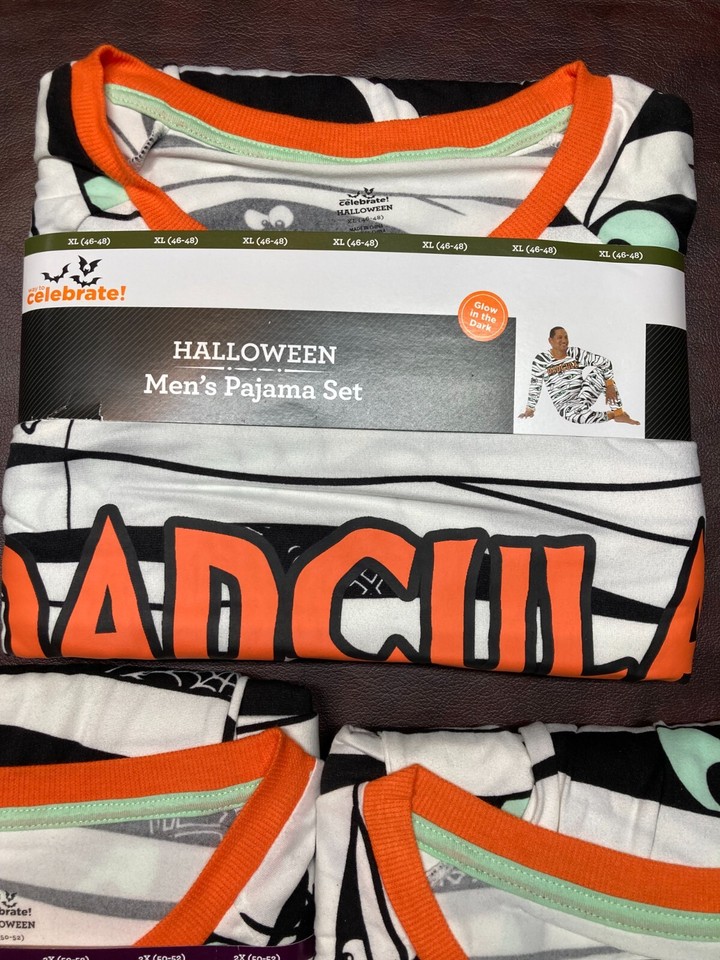 Glow in sz 2t Dark Childs Mummy Cosplay Pajamas Halloween Costume ...