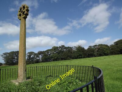 Photo 6x4 Merkland Cross Burnfoot/NY2574 Isolated stone cross in a ...