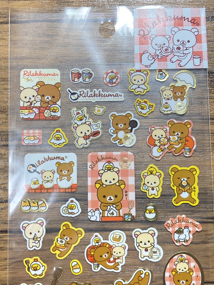 Rilakkuma Original Sticker Sheet NEW San-X Japan Rare | eBay Australia