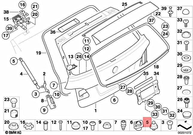 Genuine BMW E61 520d 520i 523i 525d 525i 525xd 525xi Ball Pin M10 ...