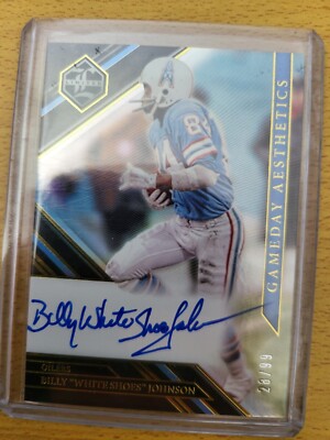 2022 Limited Billy "White Shoes" Johnson Auto /99 Gameday Aesthetics ...