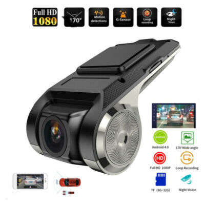 1080P USB Car DVR Camera Dash Cam Video Recorder Night Vision ADAS ...