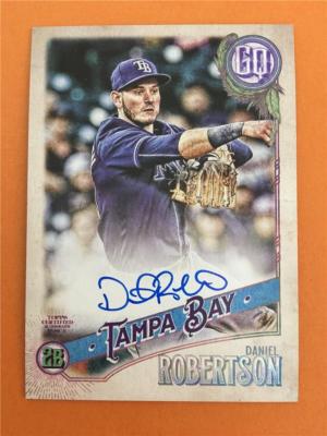 2018 Topps Gypsy Queen Auto Autograph On Card Daniel Robertson Rays | eBay