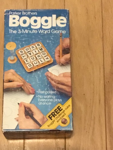 Boggle Game Challenge Cube Edition 3 Minute Complete Parker Brothers ...