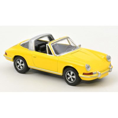 PORSCHE 911 TARGA 1969 SIGNAL YELLOW JET CAR 1:43 Norev Auto Stradali ...