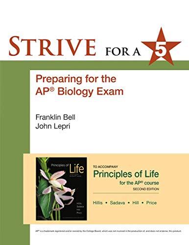 Strive for a 5 Preparing for AP Biology Examination by Franklin Bell ...
