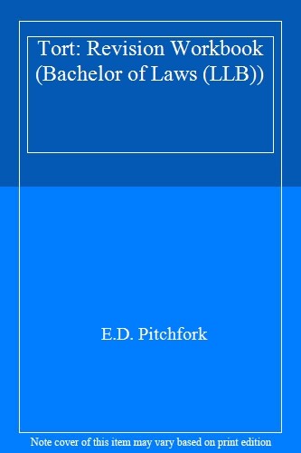 Tort: Revision Workbook (Bachelor of Laws (LLB)). 9780751000832 | eBay