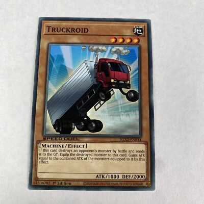 Yugioh! Truckroid SGX2-ENB11 Midterm Paradox 1st Edition Common Speed ...