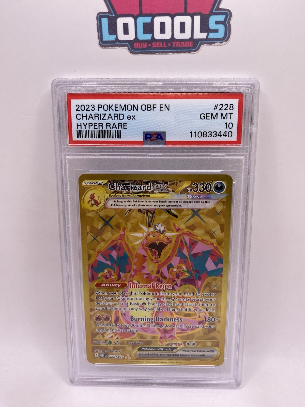 Charizard EX 2023 Scarlet & Violet: Obsidian Flames #228/197 Hyper Rare ...