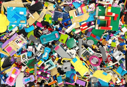 24.0 Lbs. of Unsorted Bulk LEGO and non-LEGO Bricks, Pieces, and Parts ...