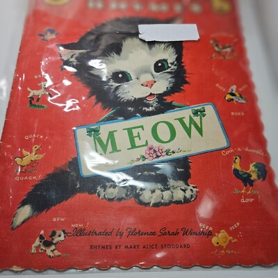 Vintage 1943 Picture Sounding Rhymes by Mary Alice Stoddard Illustrated ...