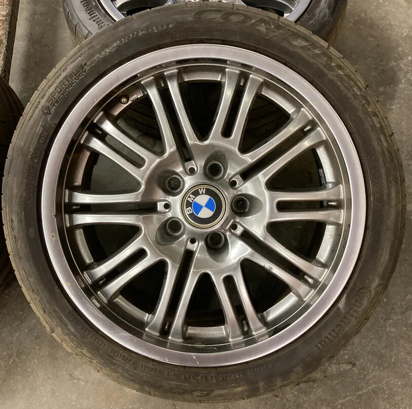 BMW E46 M3 OEM 18" Wheel Wheels Rim Rims Style 67 Front 18x8 Rear 18x9 ...