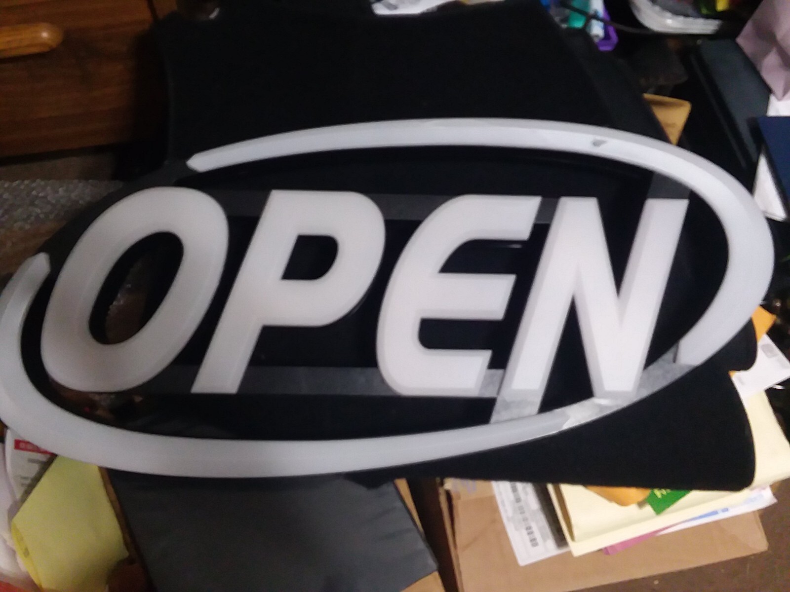 NEW Green Light Spectrum Typhoon Open Sign 64 LED Color Combinations ...