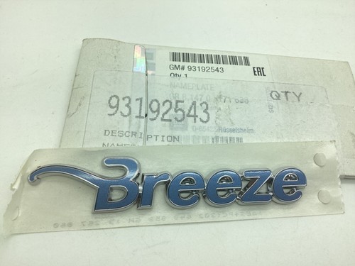 Vauxhall Corsa D Astra H Zafira Breeze Badge Side Rear Emblem Genuine ...