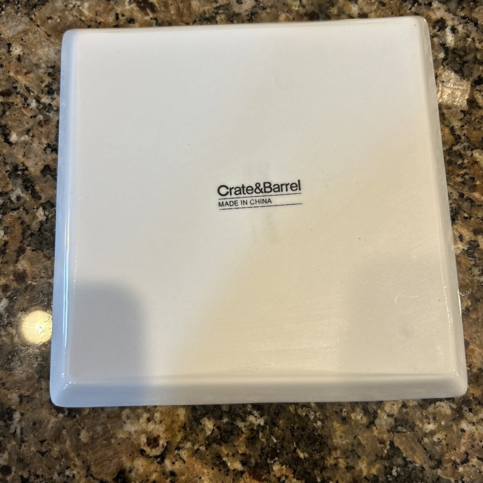 Crate & Barrel 6" Holiday Penguin Appetizer Plate Christmas Side Dish ...