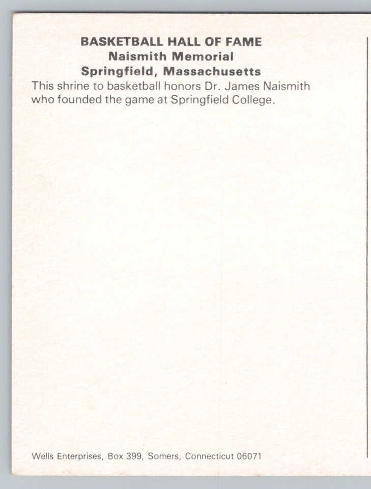 Postcard Springfield Massachusetts Basketball Hall Of Fame Naismith ...